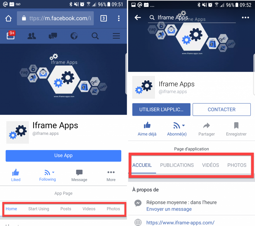 Facebook tab on mobile – help.iframe-apps.com